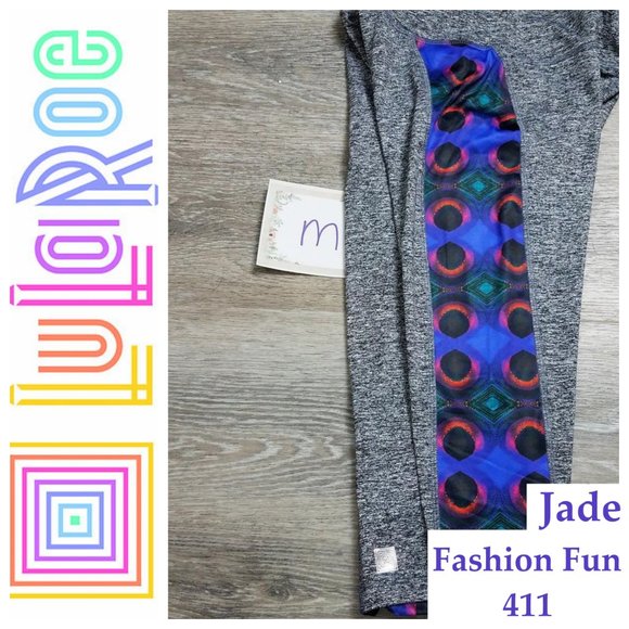 LuLaRoe | Pants & Jumpsuits | Jade Capri Exercise Leggings Gray Neon ...